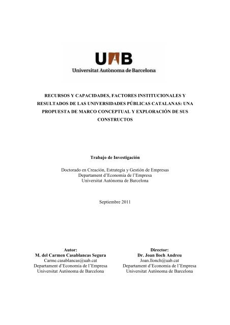 recursos y capacidades, factores institucionales y resultados de las ...
