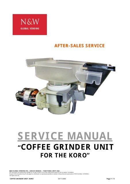 coffee grinder unit: koro - Expert-CM