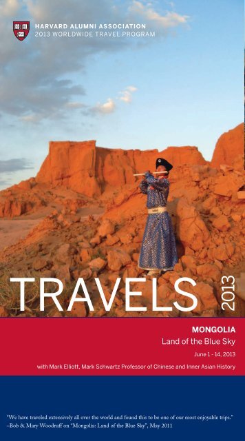 Trip Brochure - Harvard Alumni - Harvard University