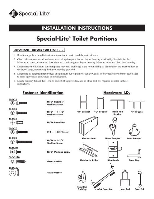 Installation Instructions