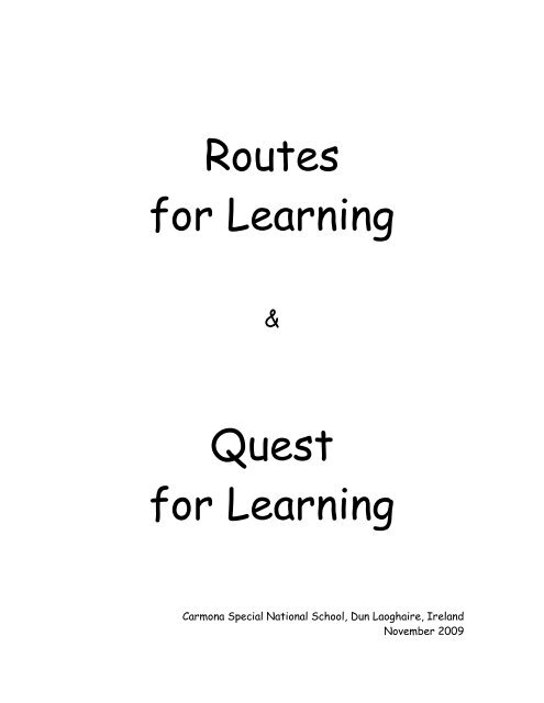 Routes for Learning (First published 2006)