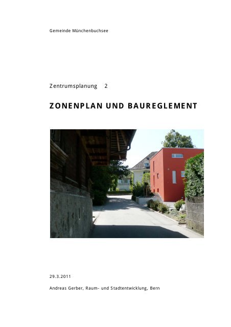 ZONENPLAN UND BAUREGLEMENT