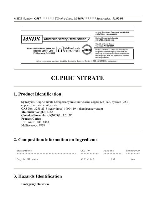 CUPRIC NITRATE