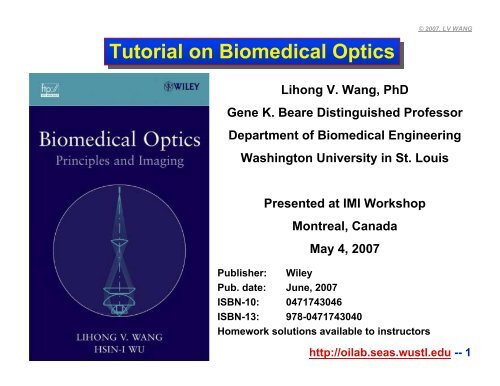 Tutorial on Biomedical Optics Tutorial on Biomedical Optics