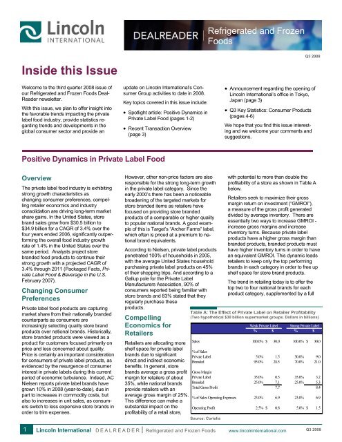 Inside this Issue - Lincoln International