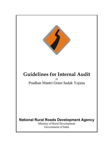 Guidelines for Internal Audit - pmgsy