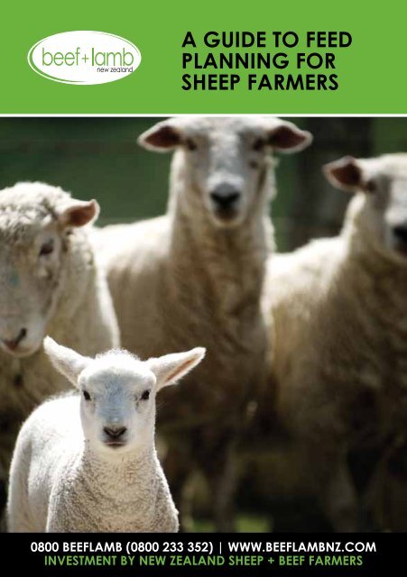 A guide to feed planning for sheep farmers