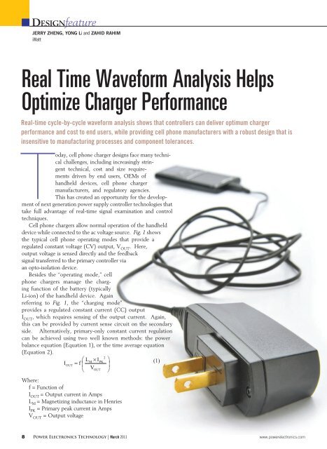 Real Time Waveform Analysis Helps Optimize ... - Power Electronics