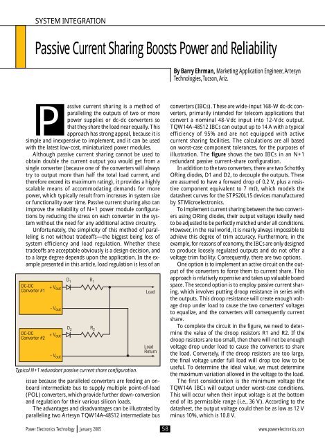 Passive Current Sharing Boosts Power and ... - Power Electronics