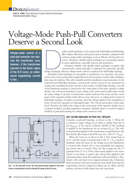 Voltage-Mode Push-Pull Converters Deserve a ... - Power Electronics