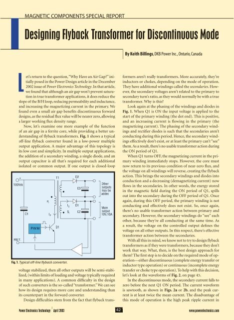Keith Billings April 2003.indd - Power Electronics
