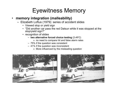 Eyewitness Memory