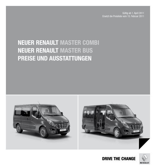 Neuer reNault Master CoMbi Neuer reNault Master bus Preise uNd ...