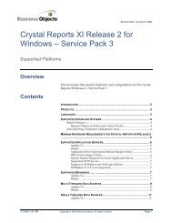 Crystal Reports Xi Release 2 Service Pack