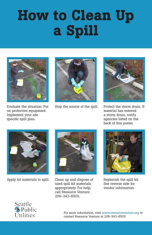 How to Clean Up a Spill - Resource Venture