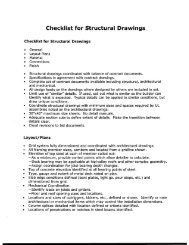 Working drawings checklist - Mekel