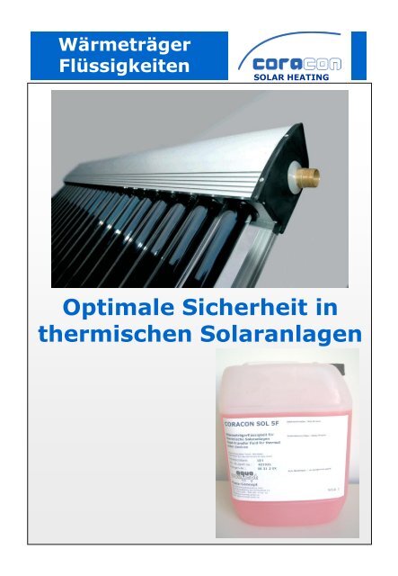 Gebrauchshinweise CORACON SOL 5 - Aqua-Concept GmbH