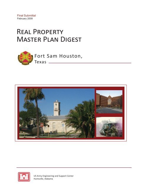 real property master plan digest - Fort Sam Houston - U.S. Army