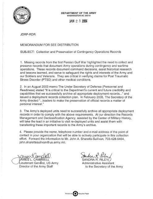 das aa conops - Fort Sam Houston - U.S. Army