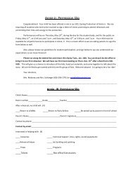 PFC FOOD PERMISSION SLIP