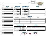 MERP Character Sheet
