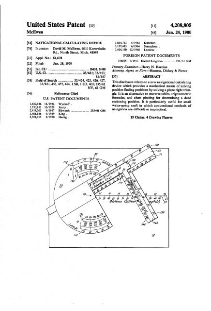 Navigational calculating device - Slide Rule Museum