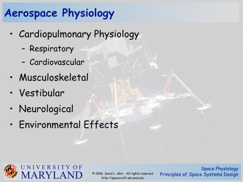 Aerospace Physiology