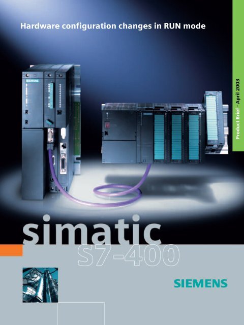 SIMATIC S7-400 - Hardware configuration changes in RUN mode