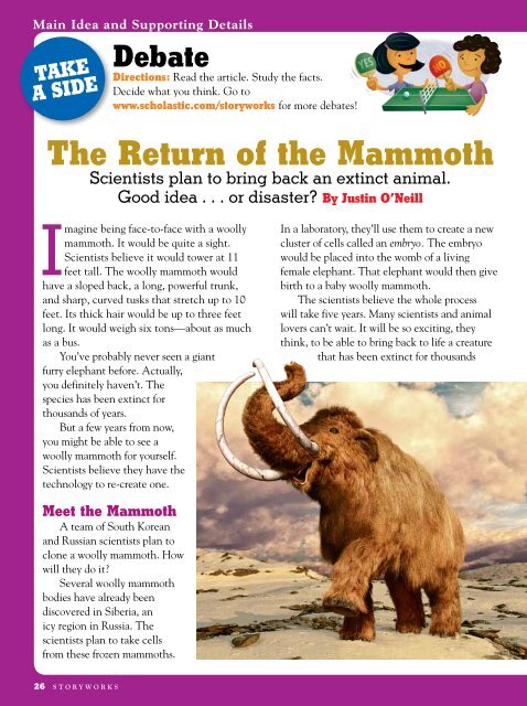 The Return of the Mammoth - Scholastic
