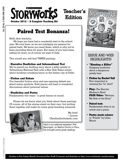 Paired Text Bonanza! - Storyworks - Scholastic