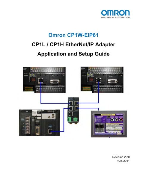 Omron CP1W-EIP61 CP1L CP1H EtherNet/IP Adapter Application, 42% OFF