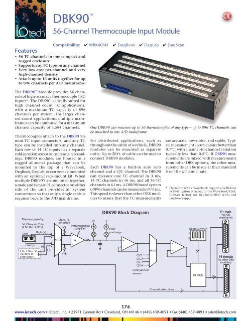 56-Channel Thermocouple Input Module