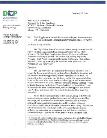 Natural Resources Defense Council (NRDC): Cover Letter