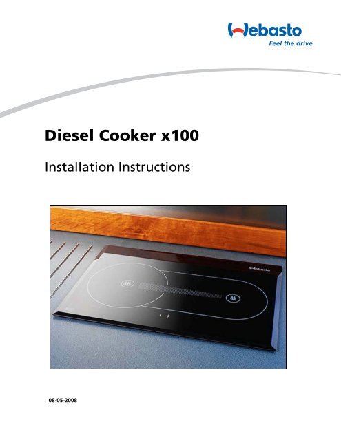 Webasto Diesel Cooker X100 Index - Sprinter RV