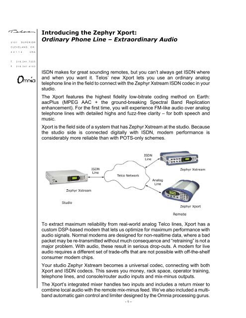 Introducting Zephyr Xport - Telos