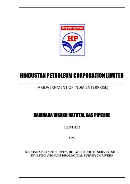 tender - Hindustan Petroleum Corporation Limited