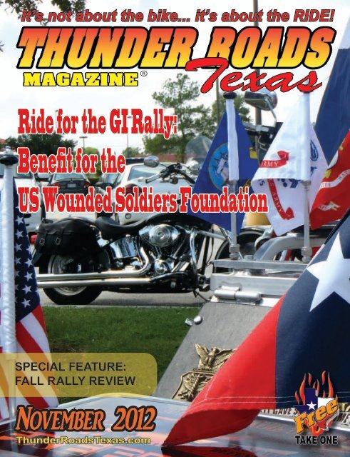 November 2012 - Thunder Roads Texas Motorcycle Magazine
