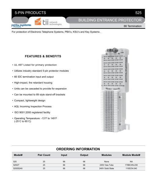 525GT - Tii Network Technologies