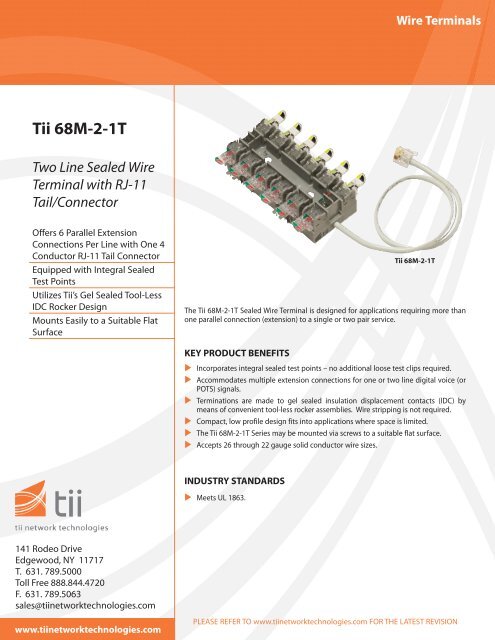 Tii 68M-2-1T - Tii Network Technologies