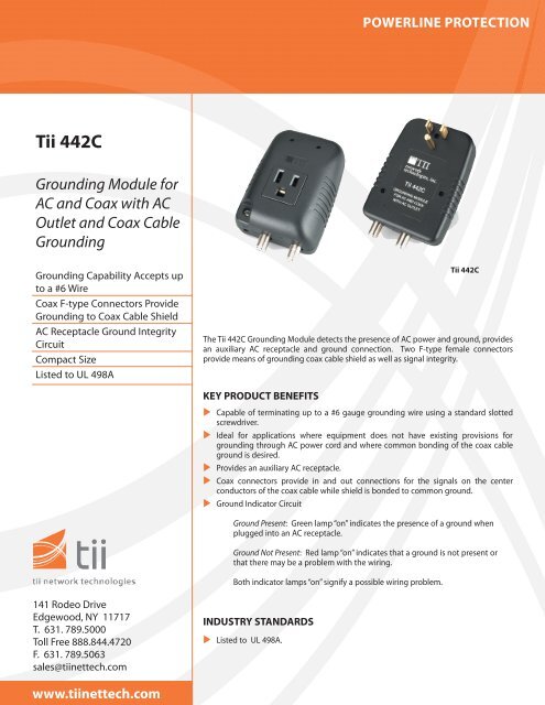 Tii 442C - Tii Network Technologies