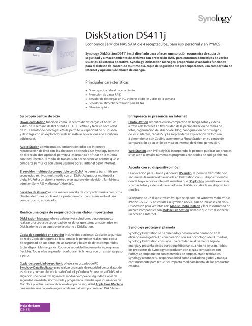 DiskStation DS411j - Synology Inc.