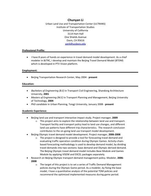 Chunyan Li - ULTRANS