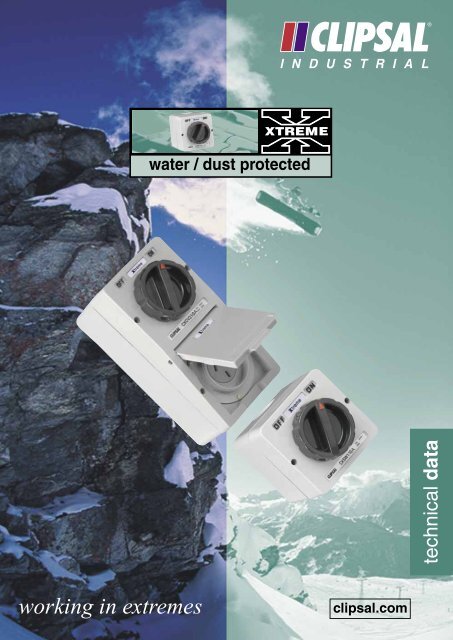 Xtreme Range Water and Dust Protected Technical Data ... - Clipsal