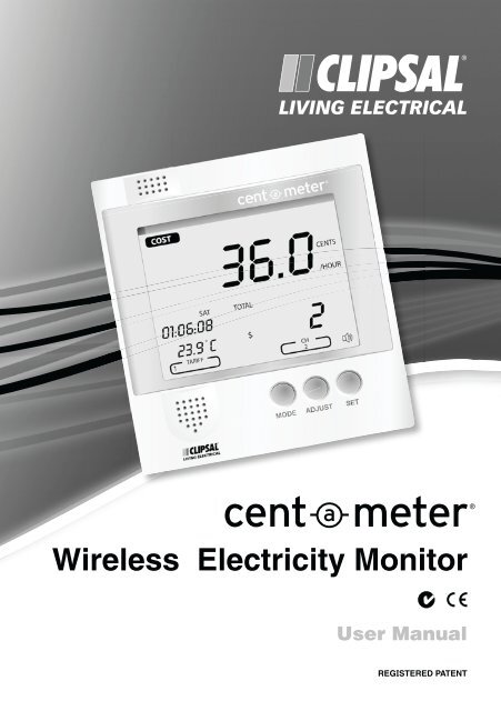 cent-a-meter Wireless Electricity Monitor User ... - Fuse Electrical