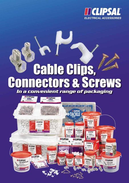 Cable Clips, Connectors and Screws - 5084 - Clipsal