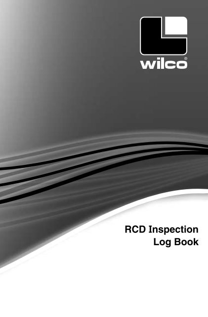 Log Book - F757/03 - Wilco RCD Inspection Log Book, 19571 - Clipsal