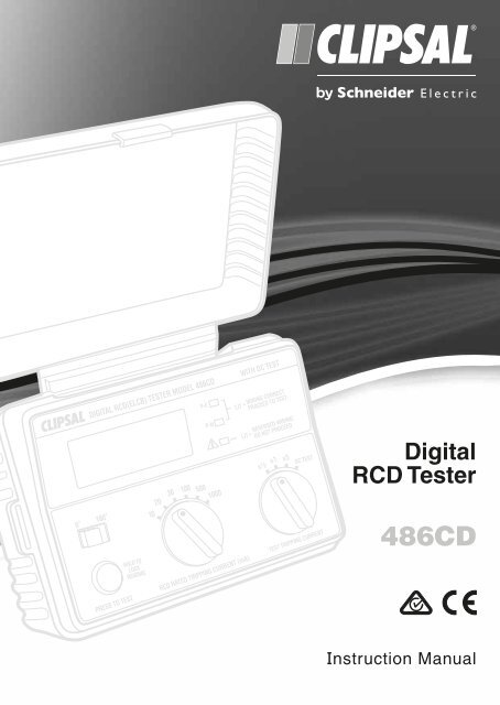 486CD Digital RCD Tester, 22359 - Clipsal