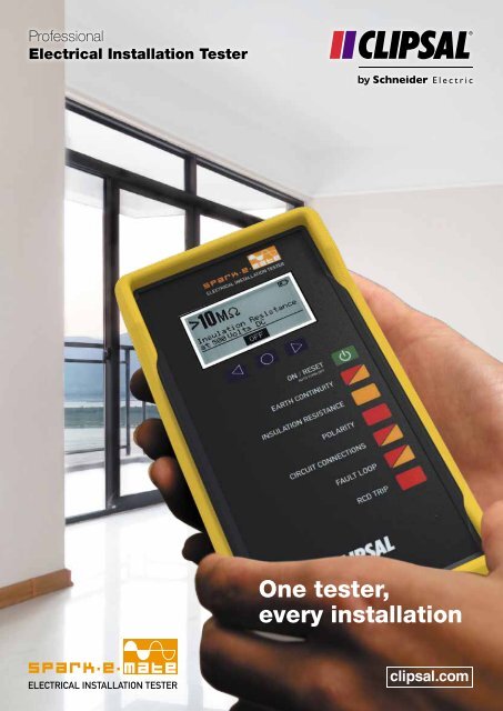 Product Data Sheet - SPARK-E-MATE - Professional ... - Clipsal