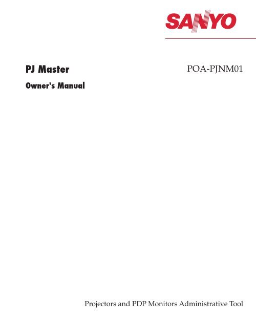 POA-PJNM01 PJ Master - Sanyo