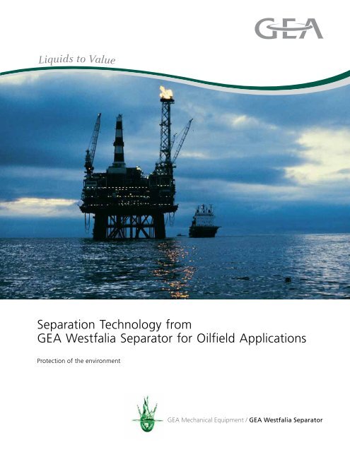 Separation Technology for Oilfield Applications Brochure